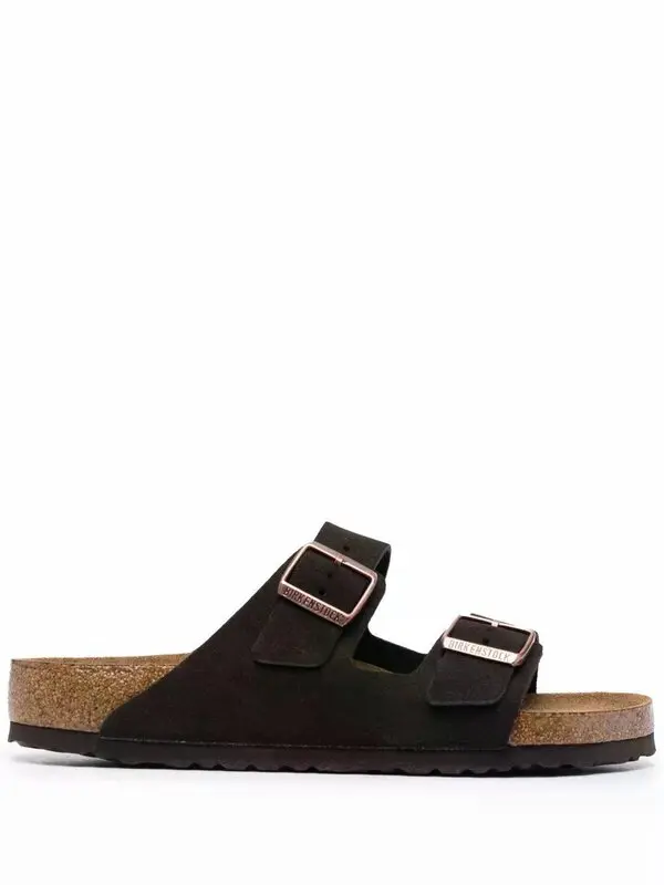 BIRKENSTOCK Arizona Suede Slides - Brown