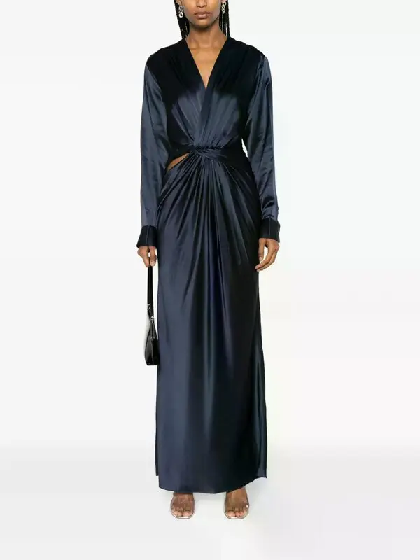 Christopher Esber Triquetra Twist Silk Maxi Dress