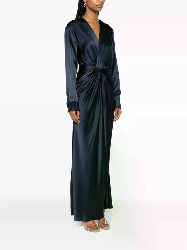 Christopher Esber Triquetra Twist Silk Maxi Dress