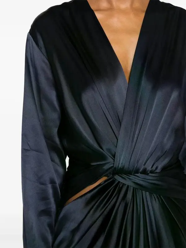 Christopher Esber Triquetra Twist Silk Maxi Dress