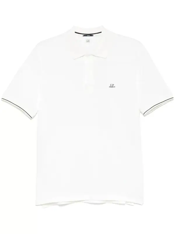 C.P. COMPANY Logo-patch Polo Shirt