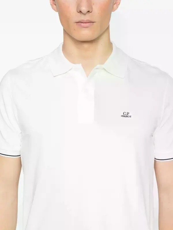 C.P. COMPANY Logo-patch Polo Shirt