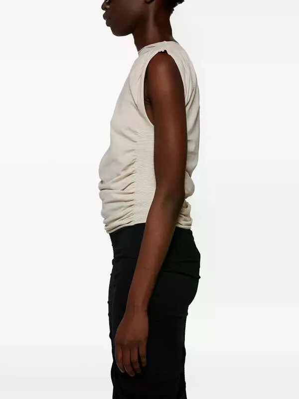 Alexander Wang Ruched Sleeveless Top - Neutrals