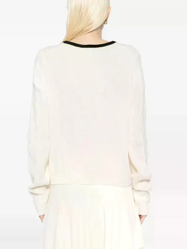 GANNI Lace-up Fastening Cardigan
