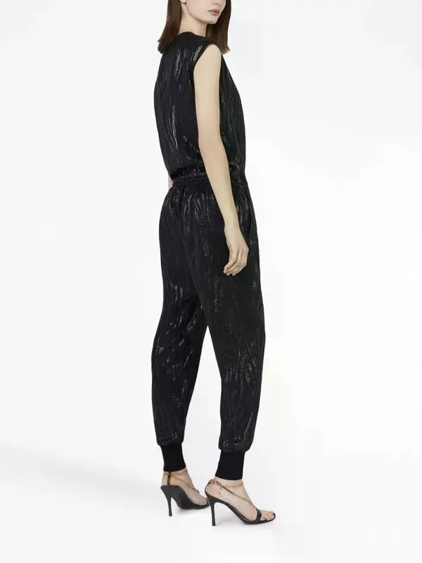 Stella McCartney Wood-grain Effect Tapered Trousers