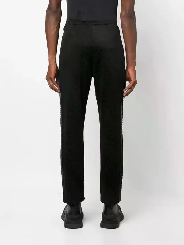 Palm Angels Leopard-print Track Pants - Black