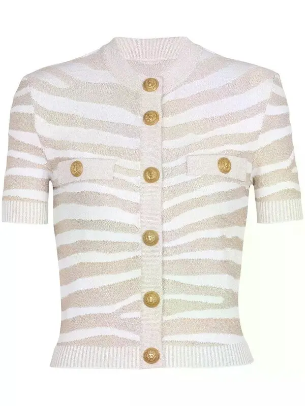 Balmain Button-detail Knitted Cardigan