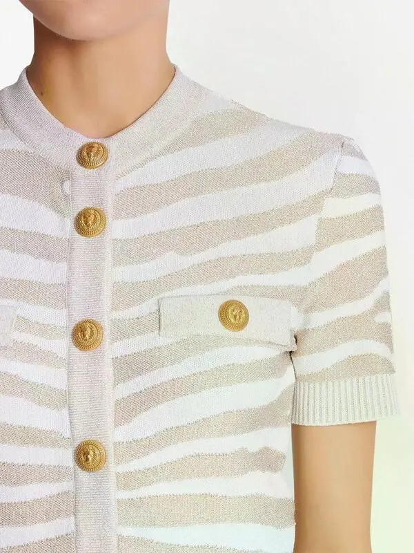 Balmain Button-detail Knitted Cardigan