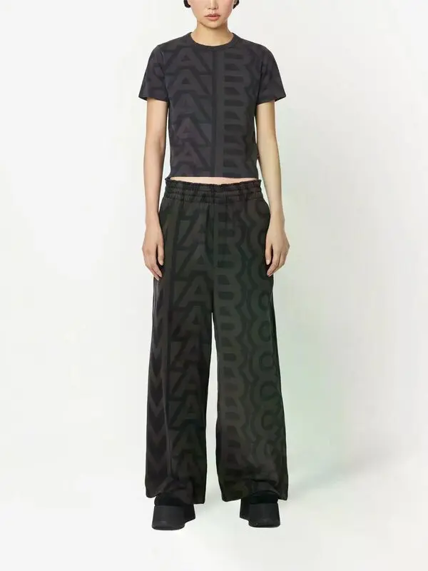 Marc Jacobs Monogram Oversized Track Pants - Black