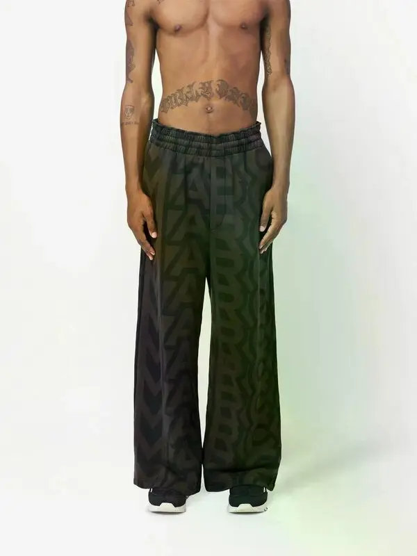 Marc Jacobs Monogram Oversized Track Pants - Black