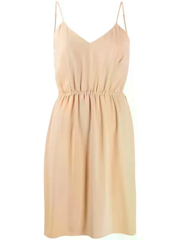 MAISON MARGIELA Sleeveless V-neck Dress - Neutrals