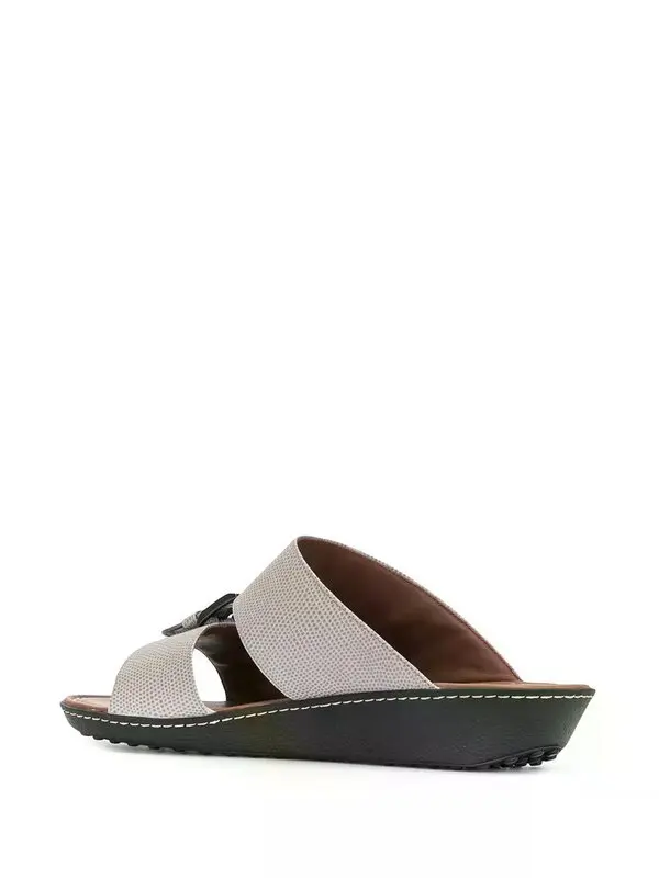 TOD'S Buckled Cut-out Sandals - Grey