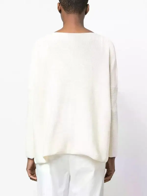 DANIELA GREGIS Open Pocket Boat Neck Jumper