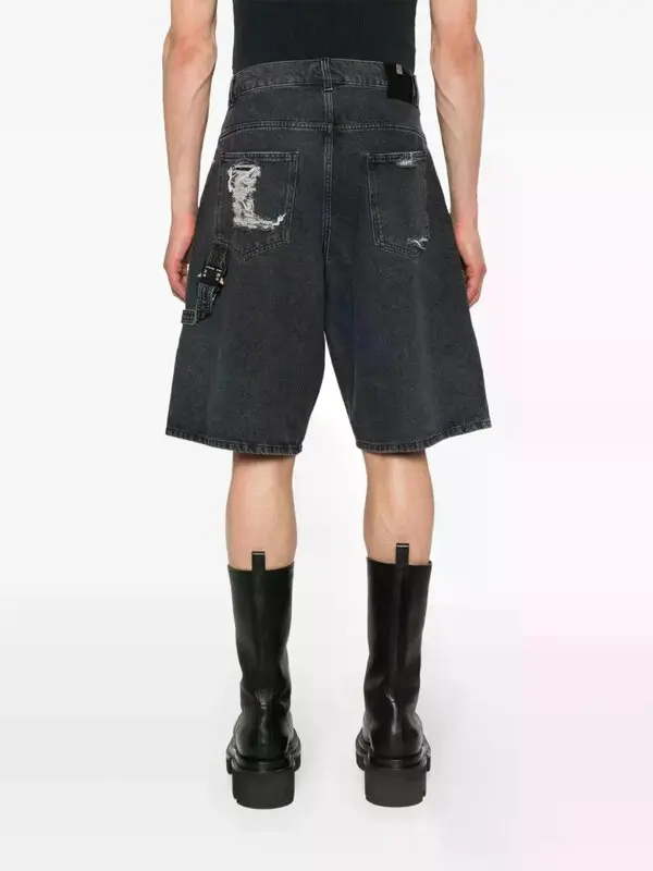 1017 Alyx 9sm Distressed-effect Denim Shorts