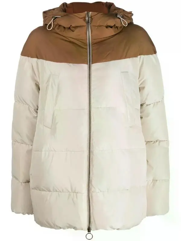 Eleventy Two-tone Padded Hooded Jacket
