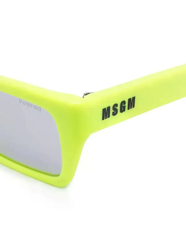 MSGM Square-frame Sunglasses - Yellow