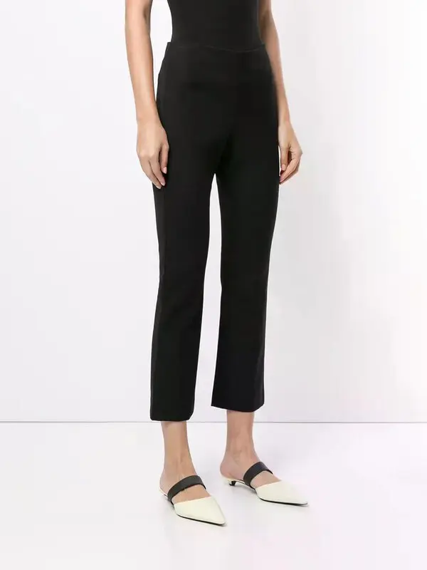 Vince High-waisted Cropped Trousers