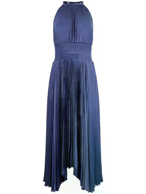 A.L.C. Renzo Ii Pleated Dress - Blue