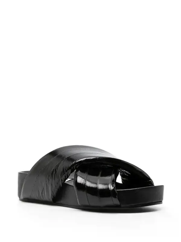 JIL SANDER Crossover-strap Leather Sandals