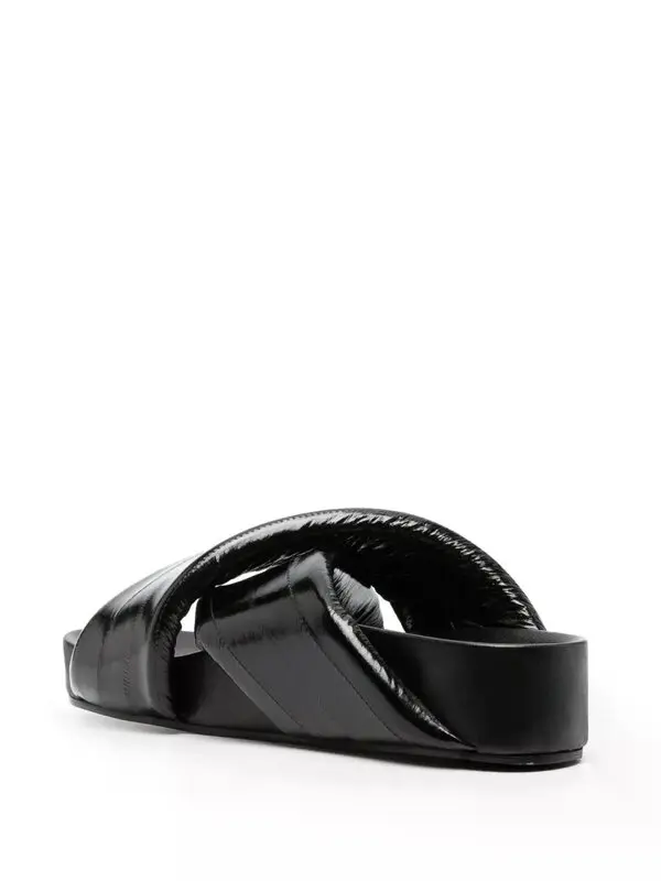 JIL SANDER Crossover-strap Leather Sandals