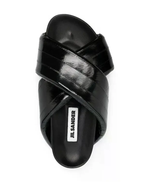 JIL SANDER Crossover-strap Leather Sandals