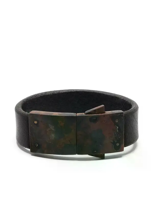 PARTS OF FOUR Box Lock Bracelet - Black