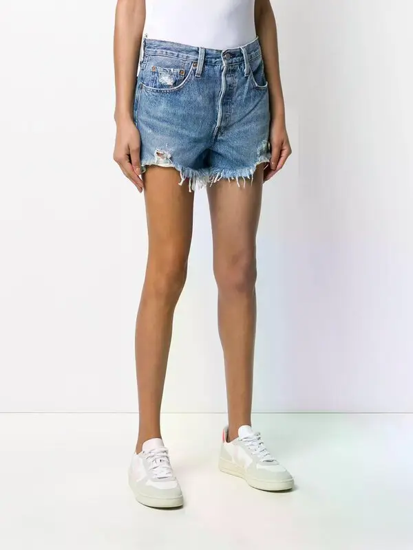 LEVI'S Distressed Denim Shorts
