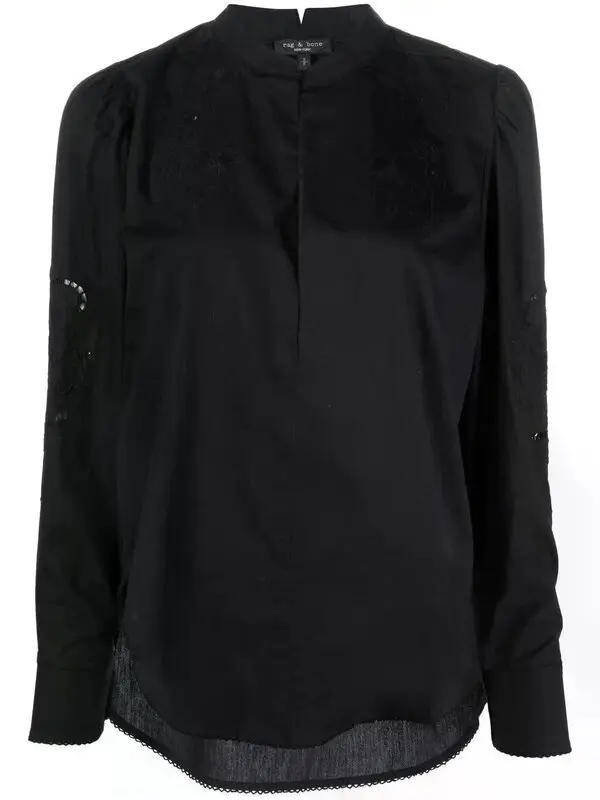 Rag & Bone Jade Long-sleeve Blouse