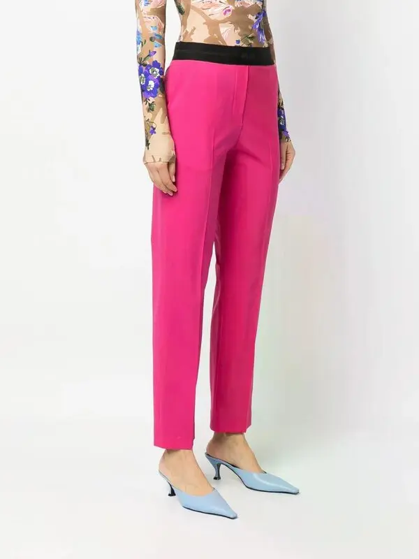 MSGM Contrast Waistband Trousers