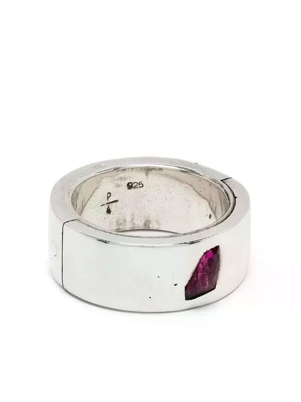 PARTS OF FOUR Sistema Band Ring - Silver