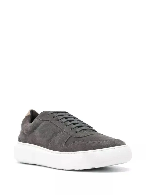 Herno Suede Lace-up Sneakers