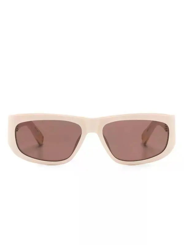 Jacquemus Rectangle-frame Sunglasses - Neutrals