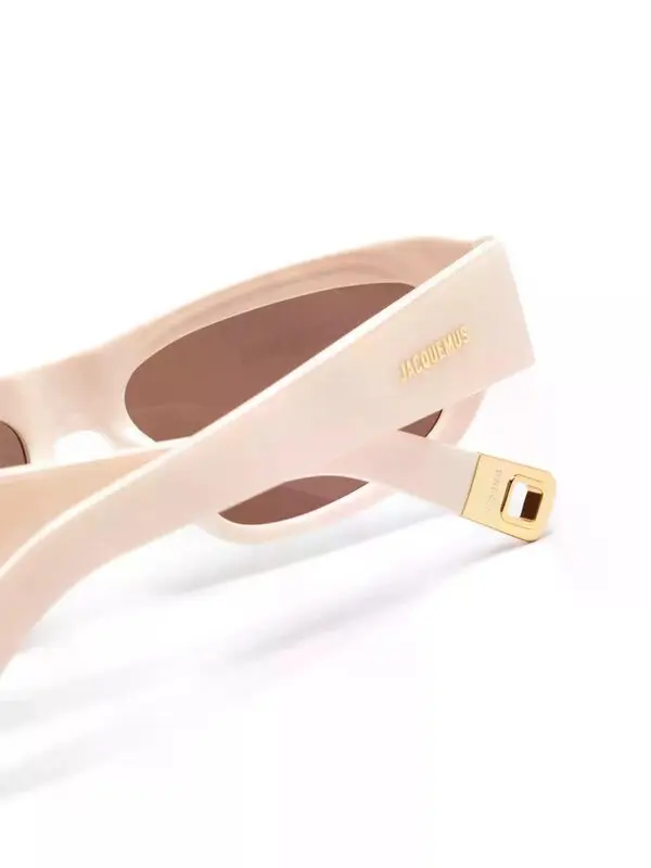 Jacquemus Rectangle-frame Sunglasses - Neutrals