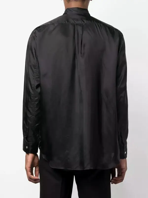 Comme Des Garçons Button-down Fitted Shirt - Black