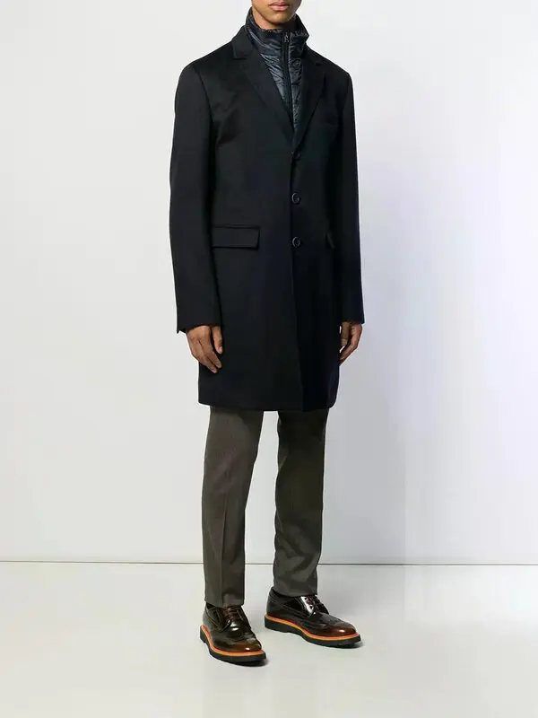 Herno Single-breasted Coat - Blue