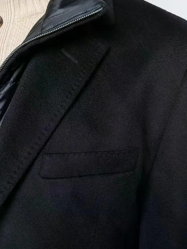 Herno Single-breasted Coat - Blue