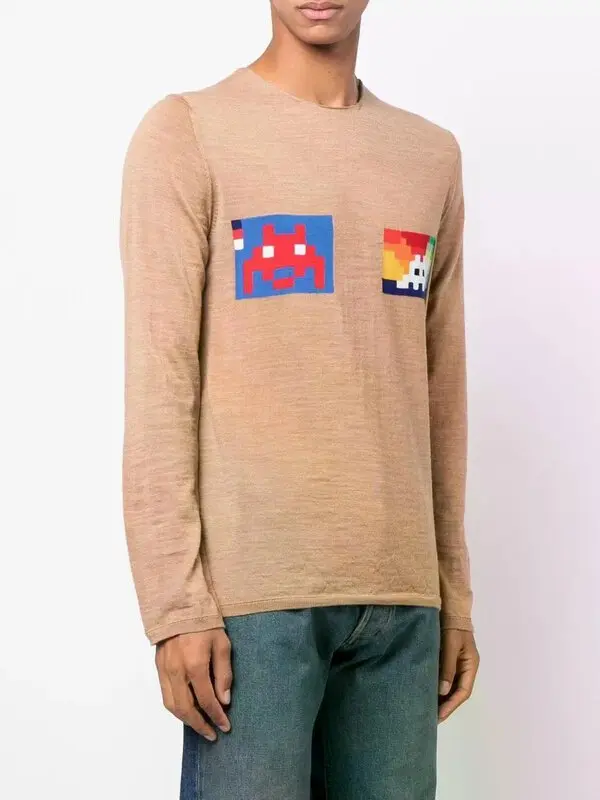 Comme Des Garçons Graphic Print Jumper