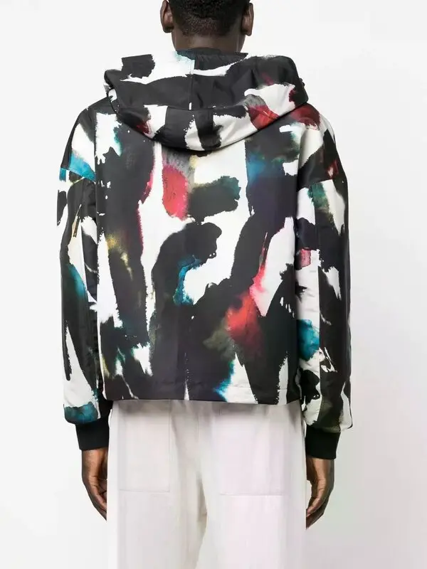 Alexander McQueen Graffiti-print Hooded Windbreaker