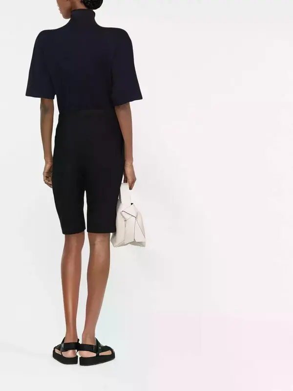 JIL SANDER Short-sleeved Roll-neck Knitted Top