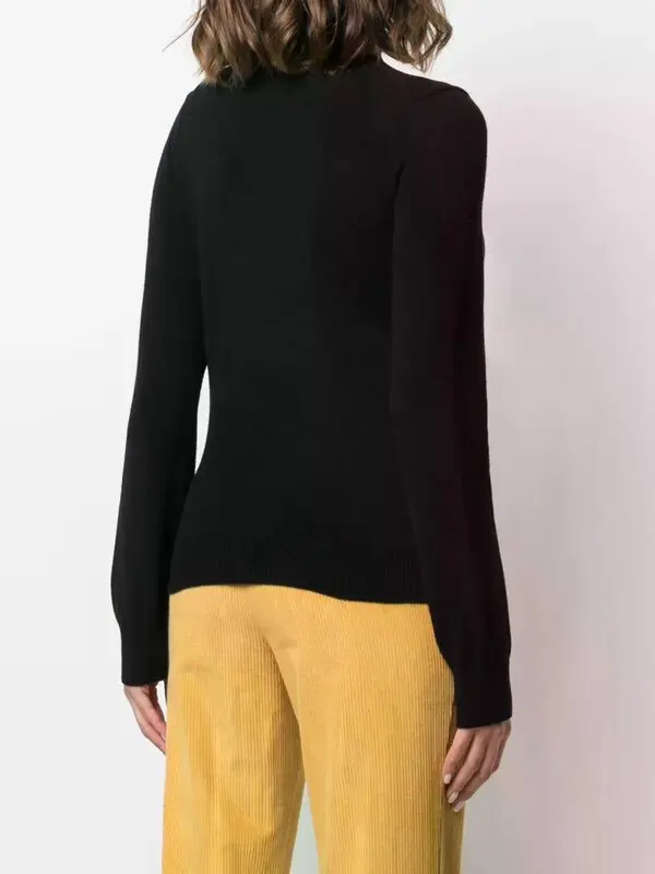 Play Comme Des Garcon V-neck Top With Embroidered Heart