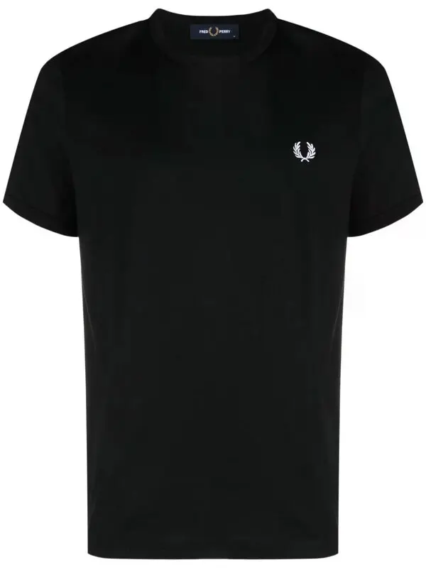 Fred Perry Ringer Short-sleeve T-shirt - Black