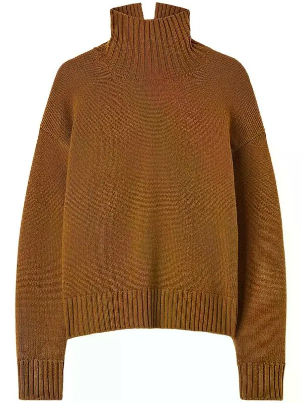 JIL SANDER Funnel-neck Cashmere Blend Jumper