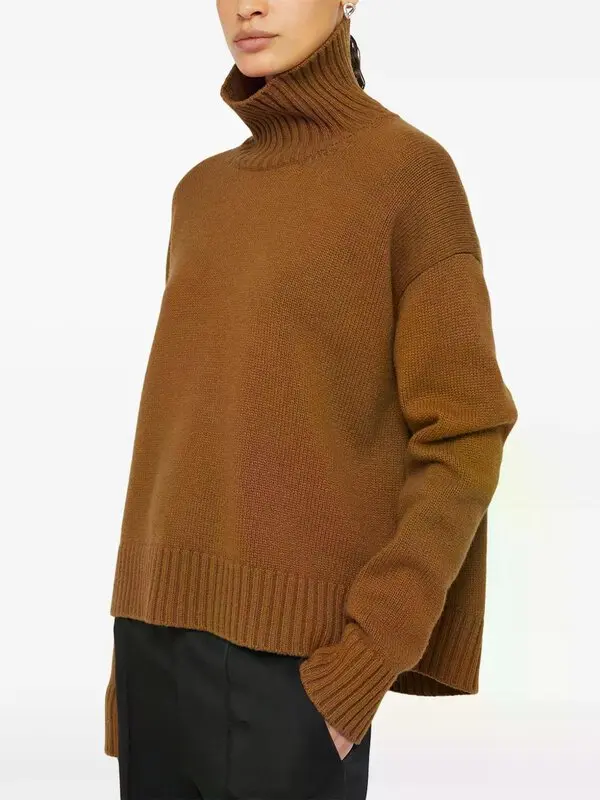 JIL SANDER Funnel-neck Cashmere Blend Jumper