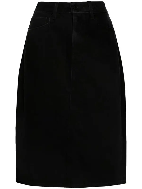 Paige Siren Denim Midi Skirt
