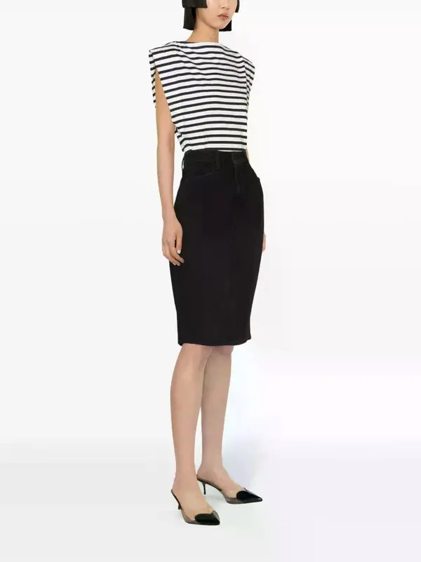 Paige Siren Denim Midi Skirt