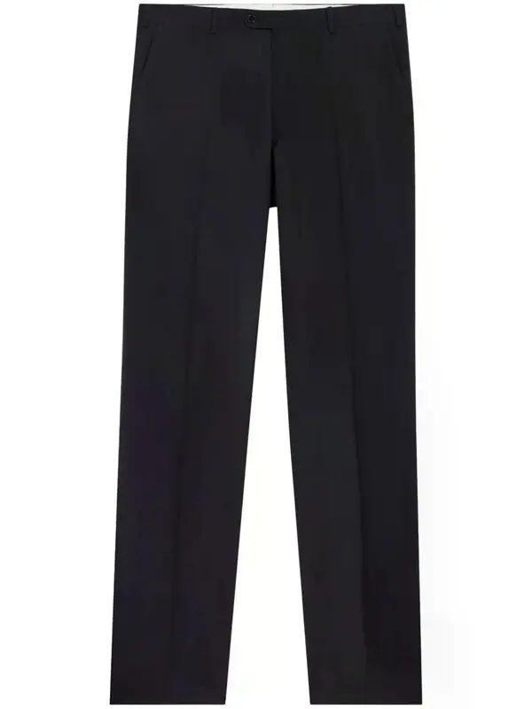 Brooks Brothers Pressed-crease Tailored Trousers - Blue