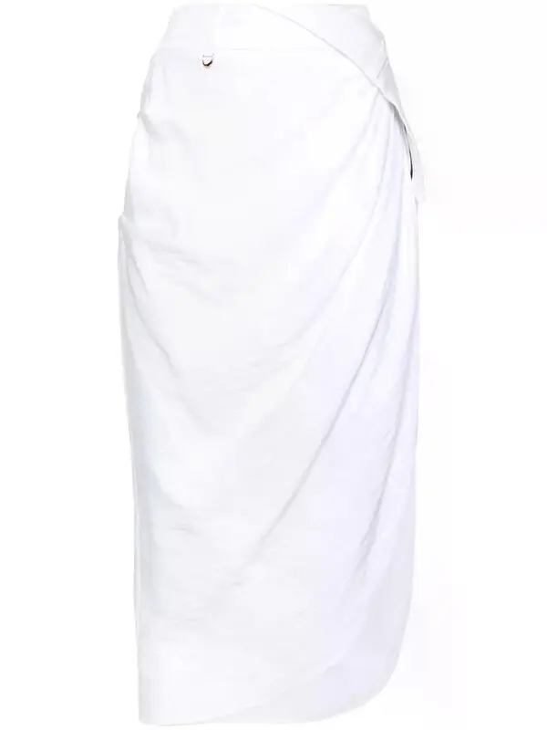 Jacquemus La Jupe Asymmetric Midi Skirt