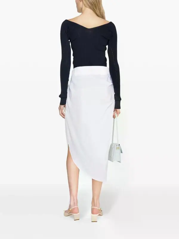 Jacquemus La Jupe Asymmetric Midi Skirt