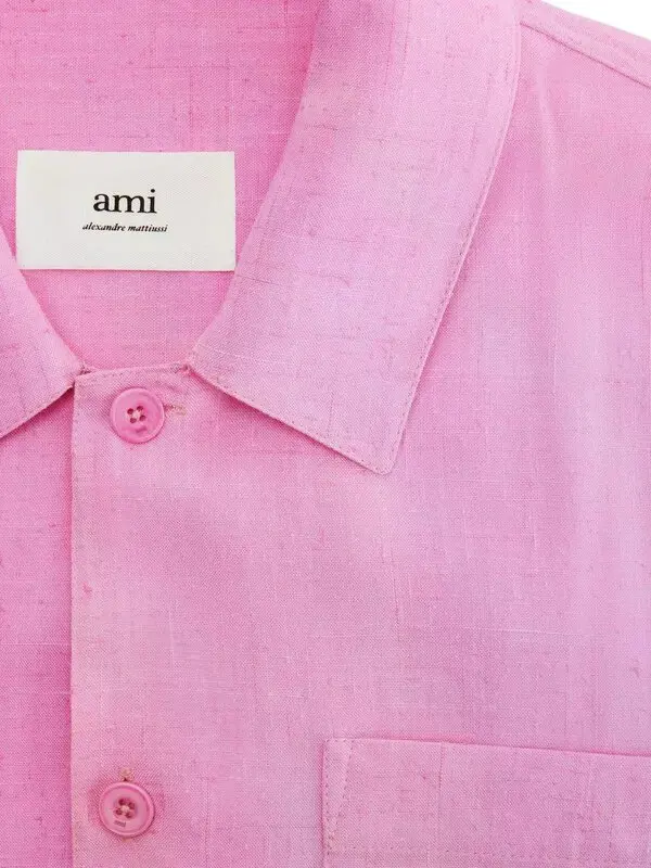 AMI Paris Short-sleeve Shirt - Pink