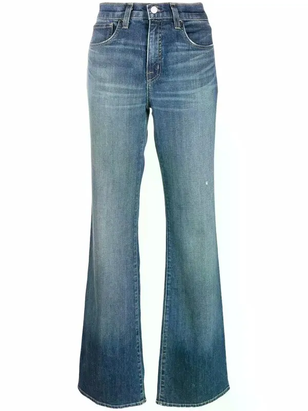 NILI LOTAN Flared Denim Jeans